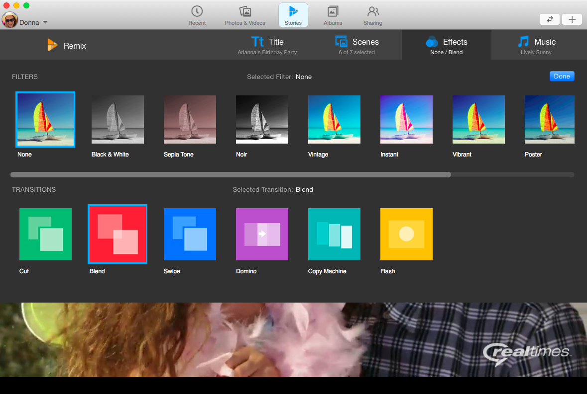 How To Create a Story Using the RealTimes Mac App